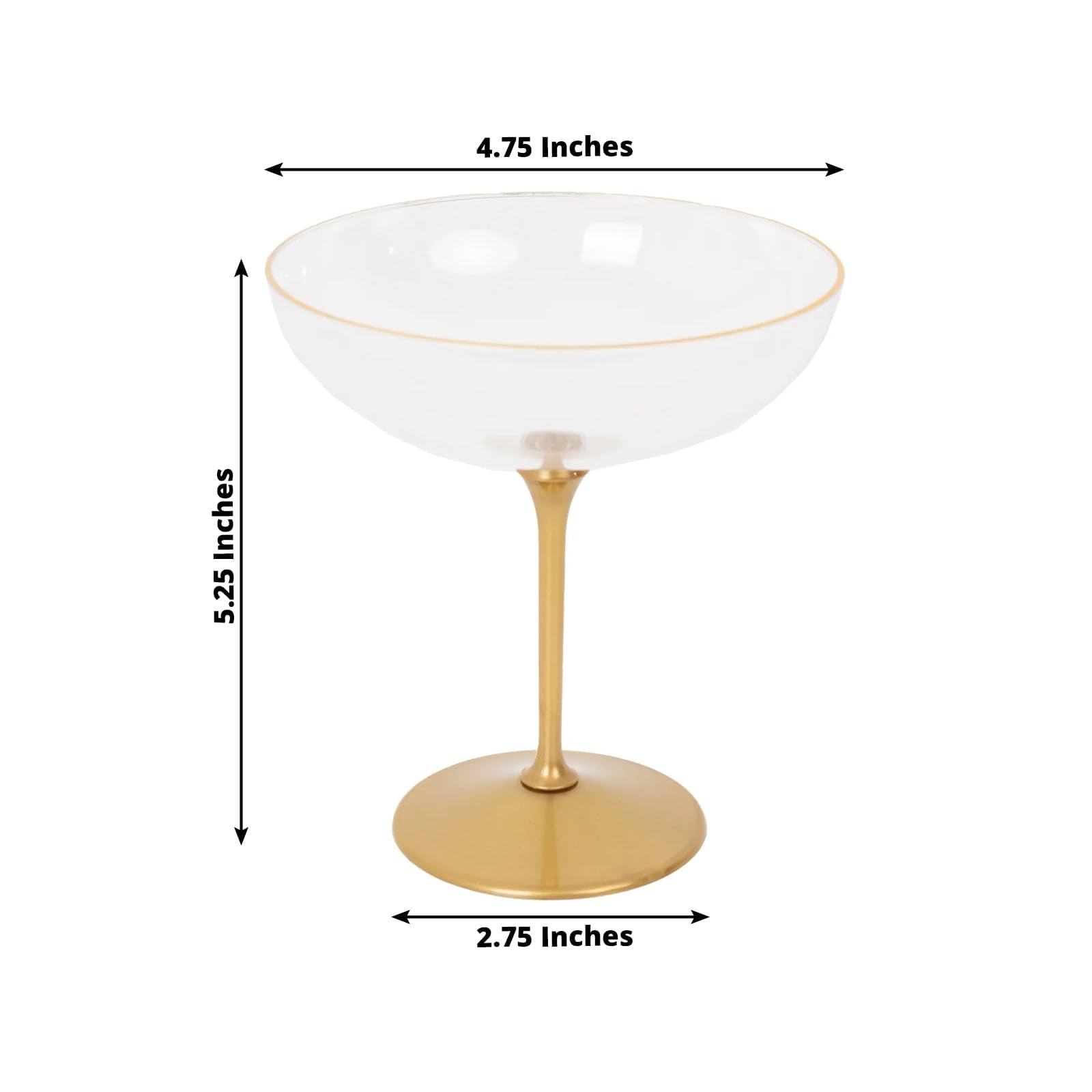 Efavormart 24-Pack Premium Disposable Cocktail Glasses – 9oz Clear ...