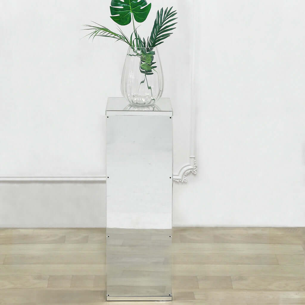 Efavormart 24" Silver Mirror Finish Wedding Decor Ideas Clear Display ...