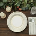 Efavormart 25 Pack | 10" Gold / White Vintage Porcelain Style Dessert ...