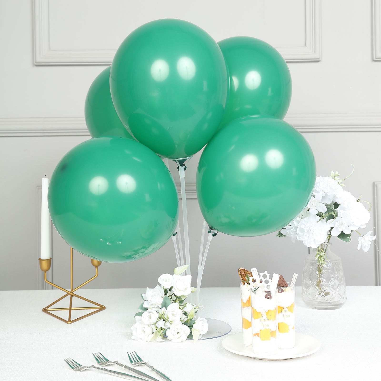 Efavormart 25 Pack | 12" Matte Pastel Hunter Emerald Green Helium/Air ...