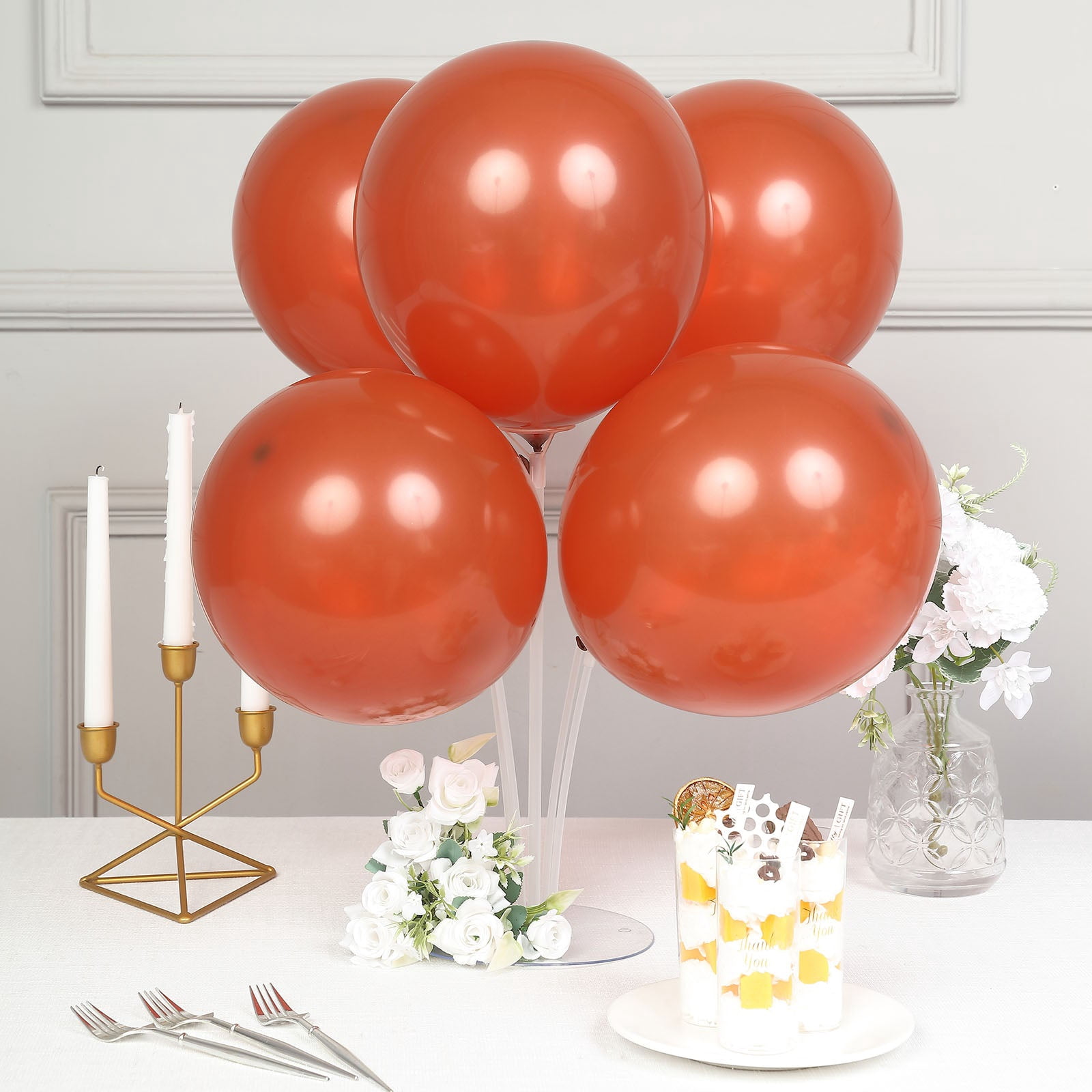 Efavormart 25 Pack | 12" Matte Pastel Terracotta Helium/Air Latex Party ...