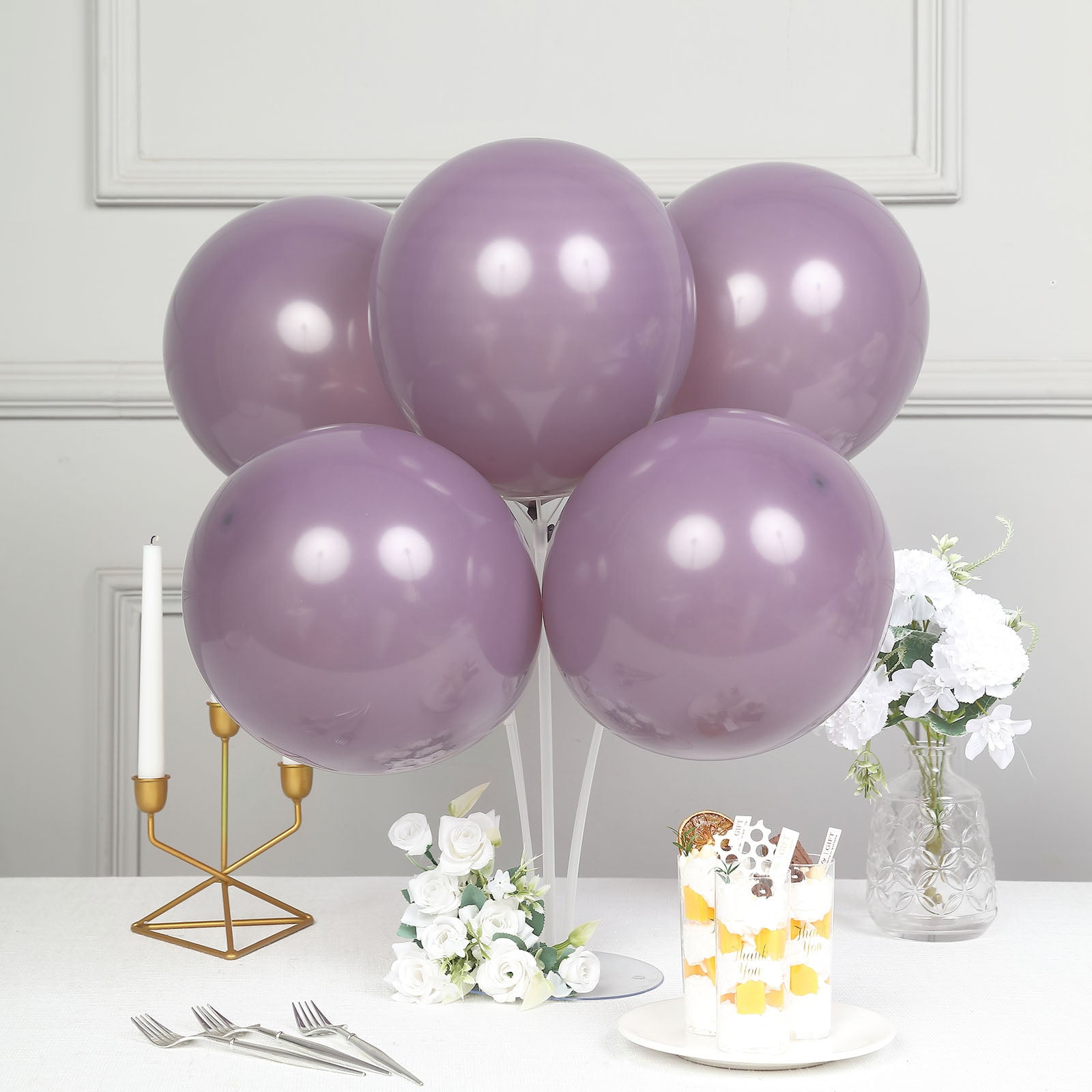 Efavormart 25 Pack | 12" Matte Pastel Violet Amethyst Helium/Air Latex ...
