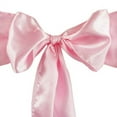 Efavormart 25pcs Pink SATIN Chair Sashes Tie Bows for Wedding Events ...