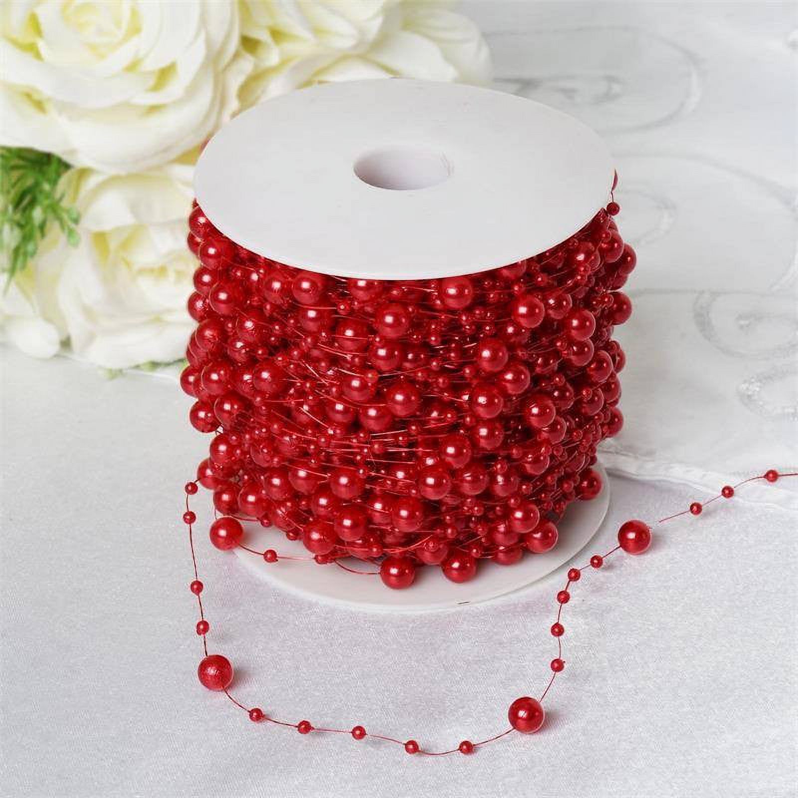 Efavormart 28ft Extravagant Pearl Explosion Garland Faux Pearl Beads ...