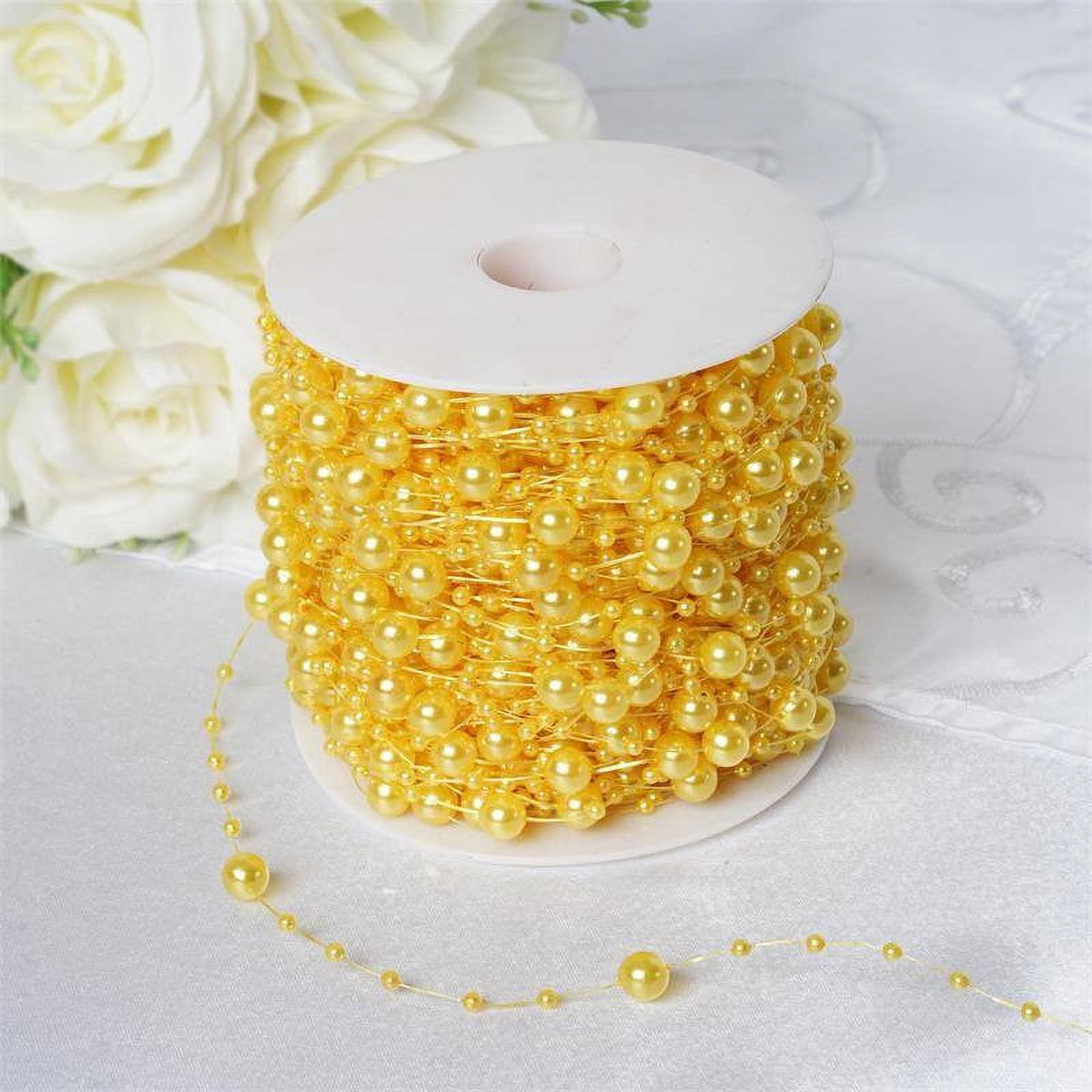 Efavormart 28ft Extravagant Pearl Explosion Garland Faux Pearl Beads ...