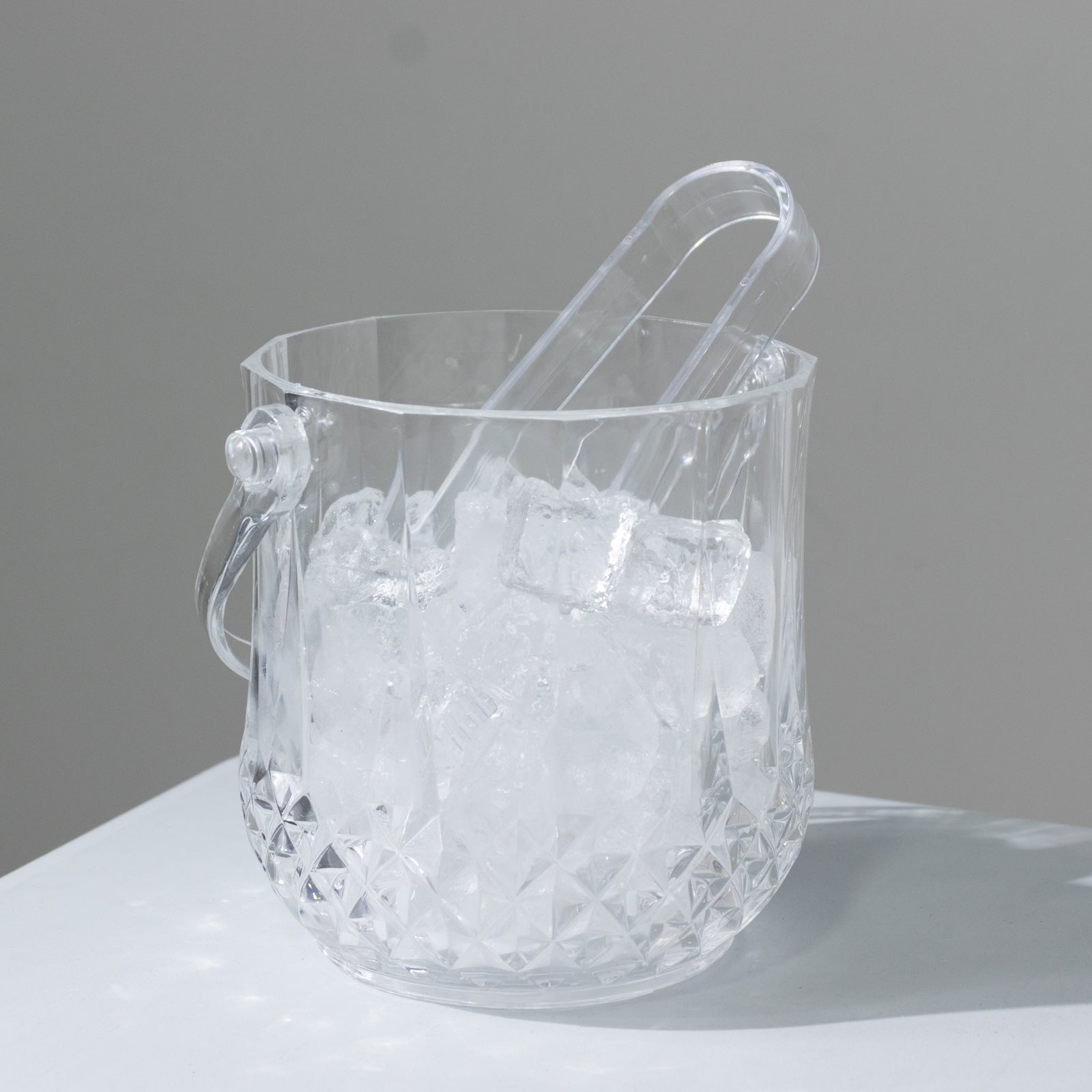 Efavormart 3-Pack Plastic Small Ice Buckets with Handle & Tongs in ...