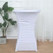 BalsaCircle Hunter Green Cocktail Table Cover Natural Wavy Drapes ...
