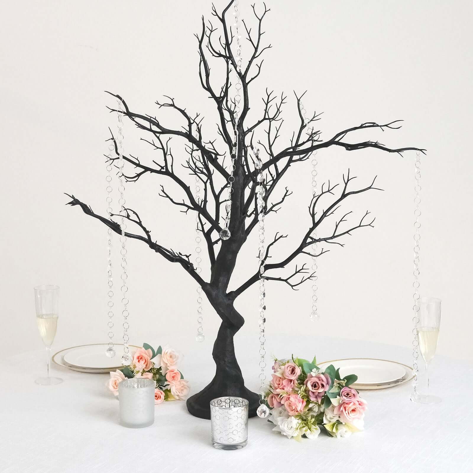 Efavormart 34" Manzanita Centerpiece Tree + 8 Acrylic Bead Chains For ...