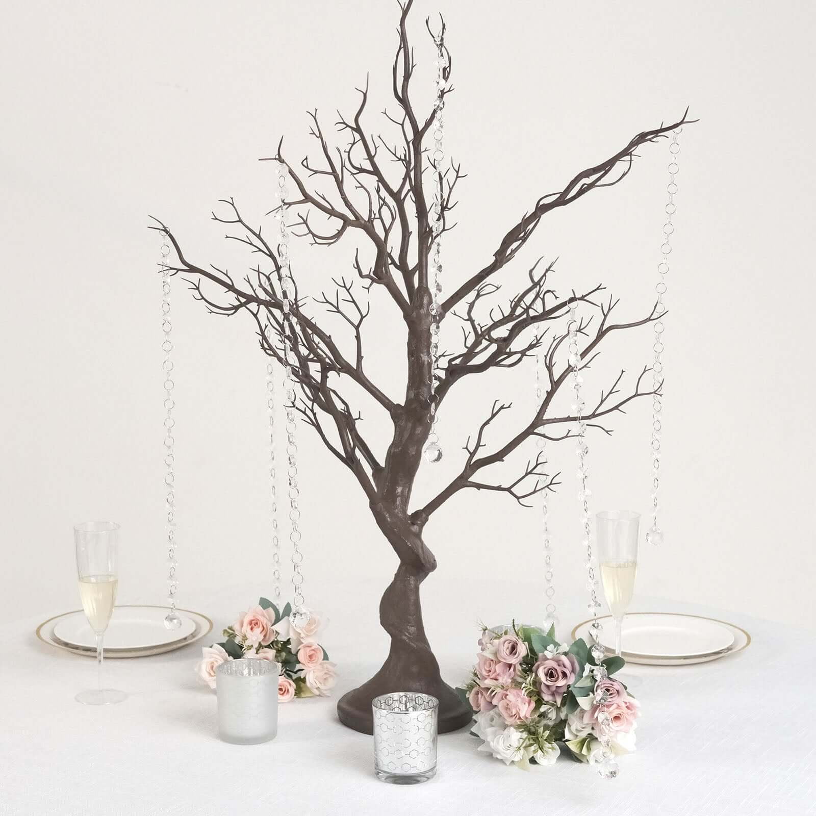 Efavormart 34" DIY Manzanita Tree with 8 Bead Chains for Wedding ...