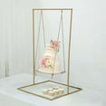 Efavormart Gold Metal Hanging Dessert Display Centerpiece, 3ft Tall Cake Stand Swing for Wedding ...