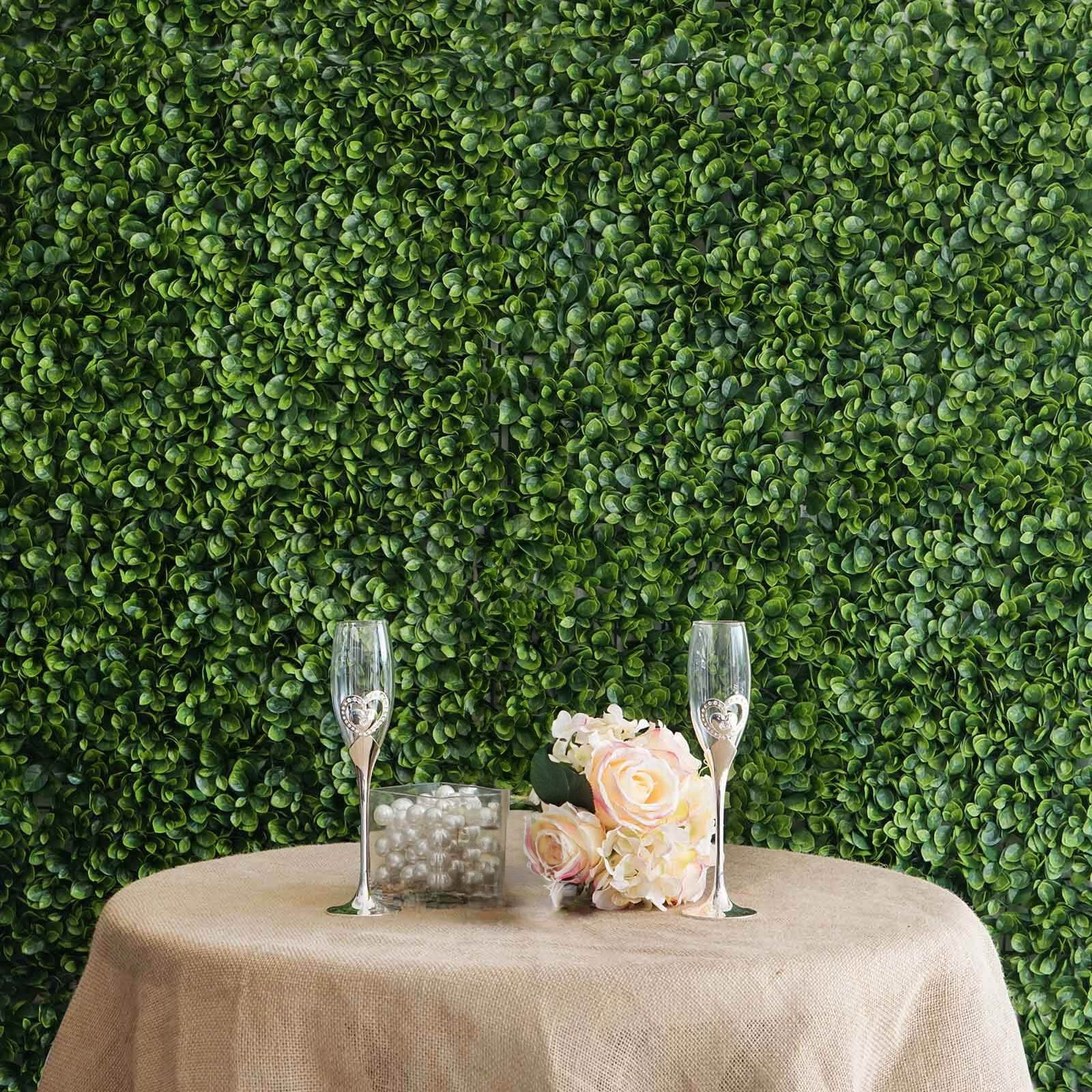 Efavormart 4 PCS Artificial Plants Wall Boxwood Hedge Grass Mat/High ...