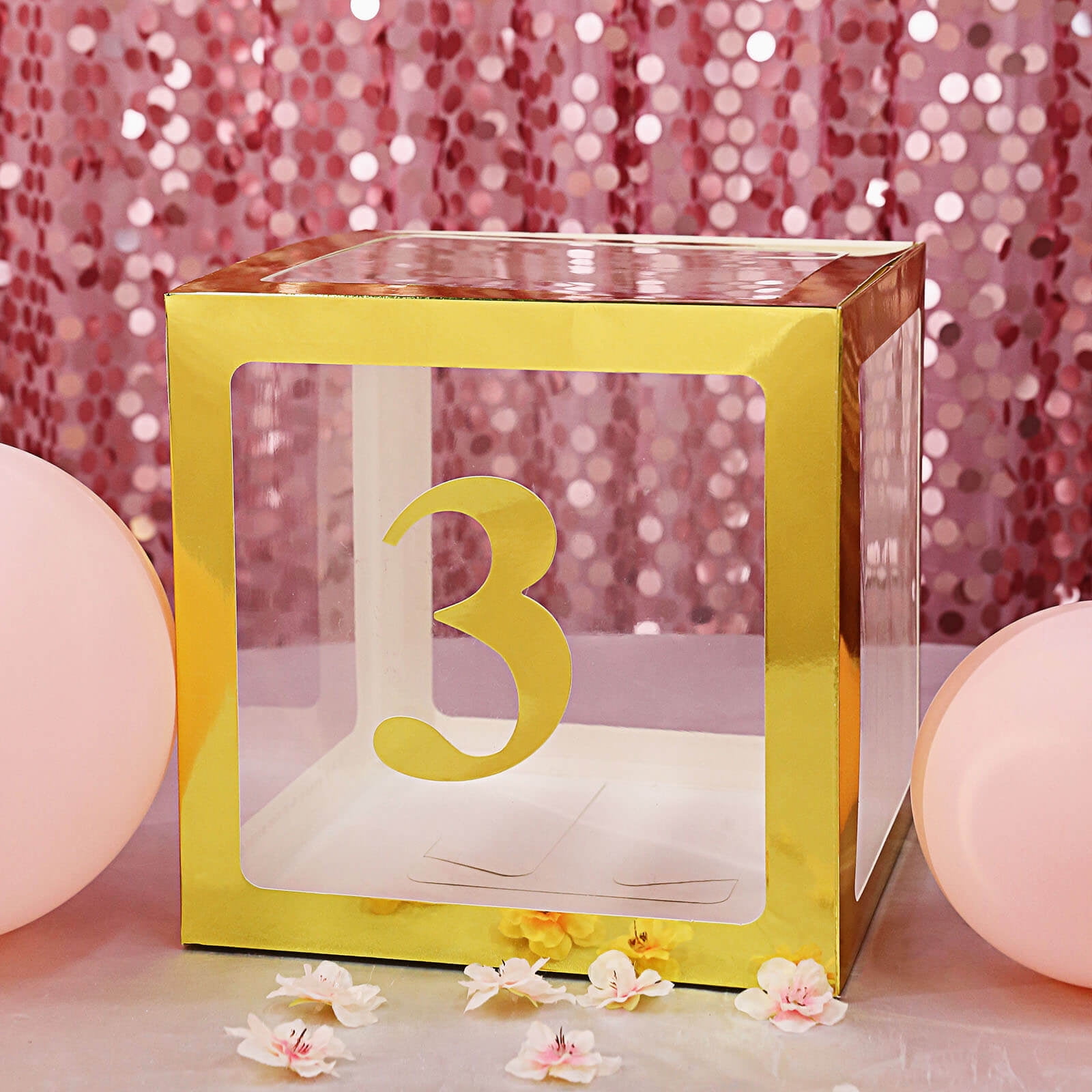 Efavormart 4 Pack - 5" Gold Pre-punched Decorative Numbers with Sticky ...