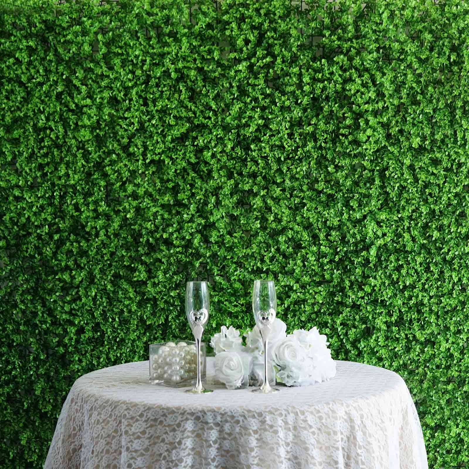 Efavormart 4 Pack Artificial Plants Wall Boxwood Hedge Grass Mat/High ...