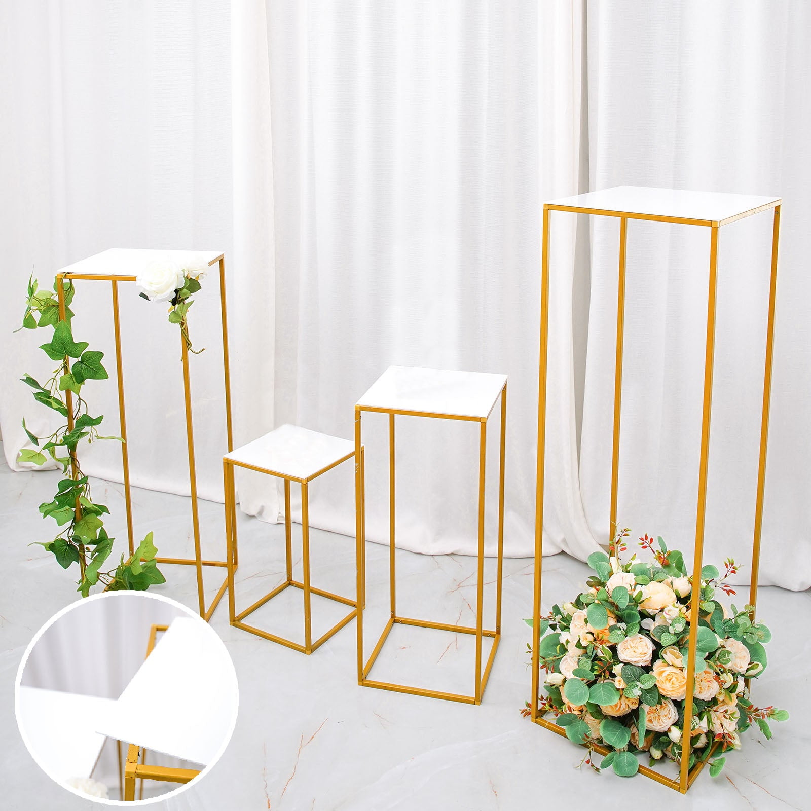 Efavormart 4 Pack Assorted Size White Plexiglass Sheet, DIY Acrylic ...