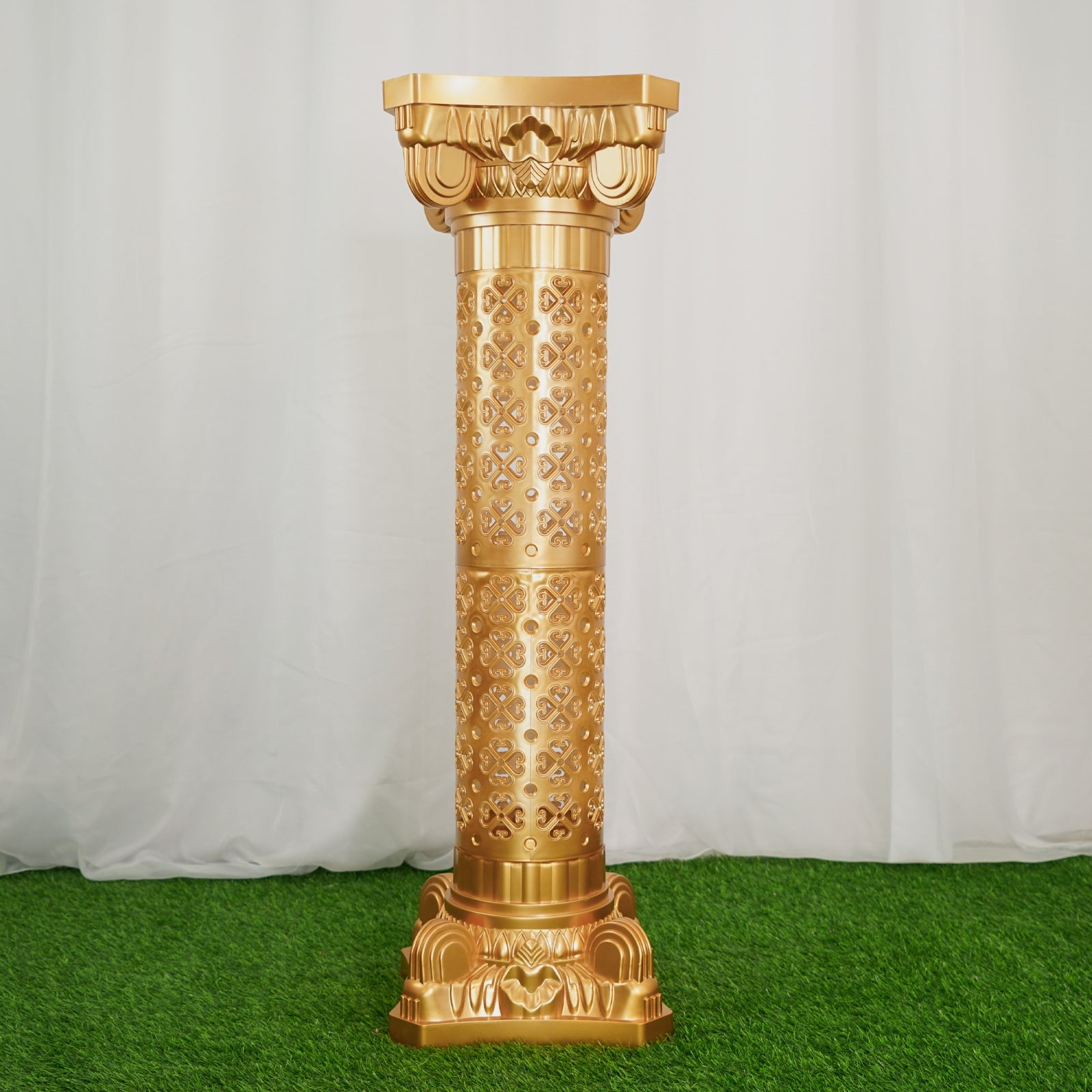 Efavormart 4 Pack | Gold Crafted Venetian Inspired Pedestal Stand ...