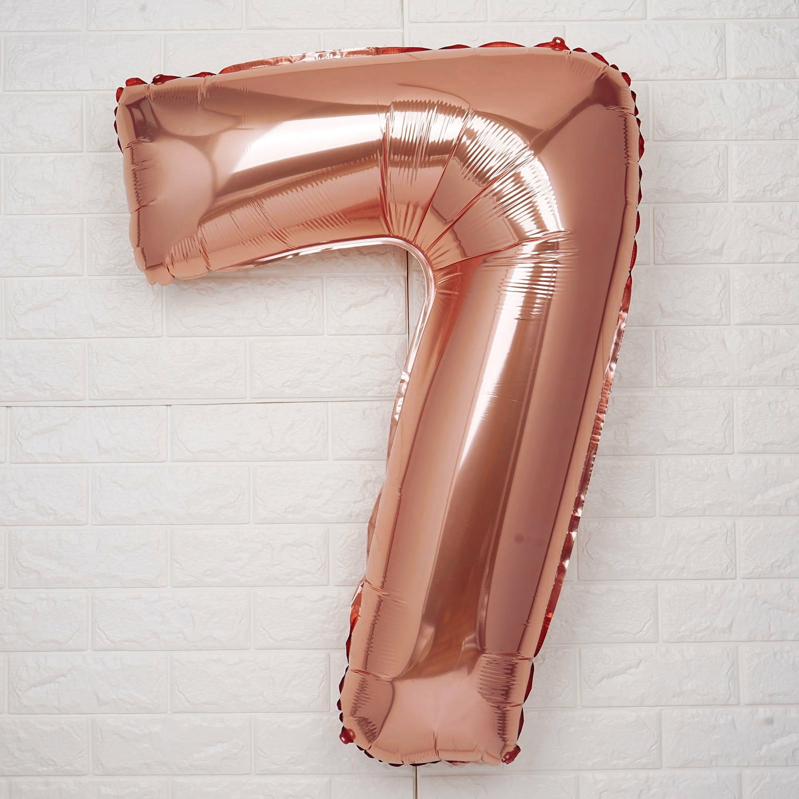 Efavormart 40" Metallic Blush/Rose Gold Mylar Foil Helium/Air Number ...