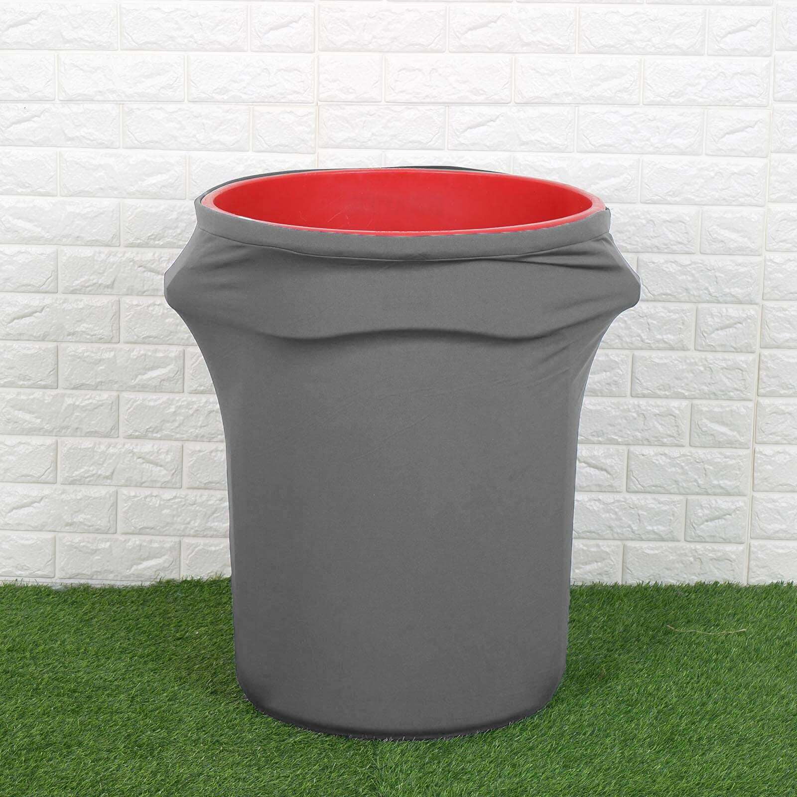 Efavormart 41-50 Gallons Stretch Spandex Round Trash Bin Container ...