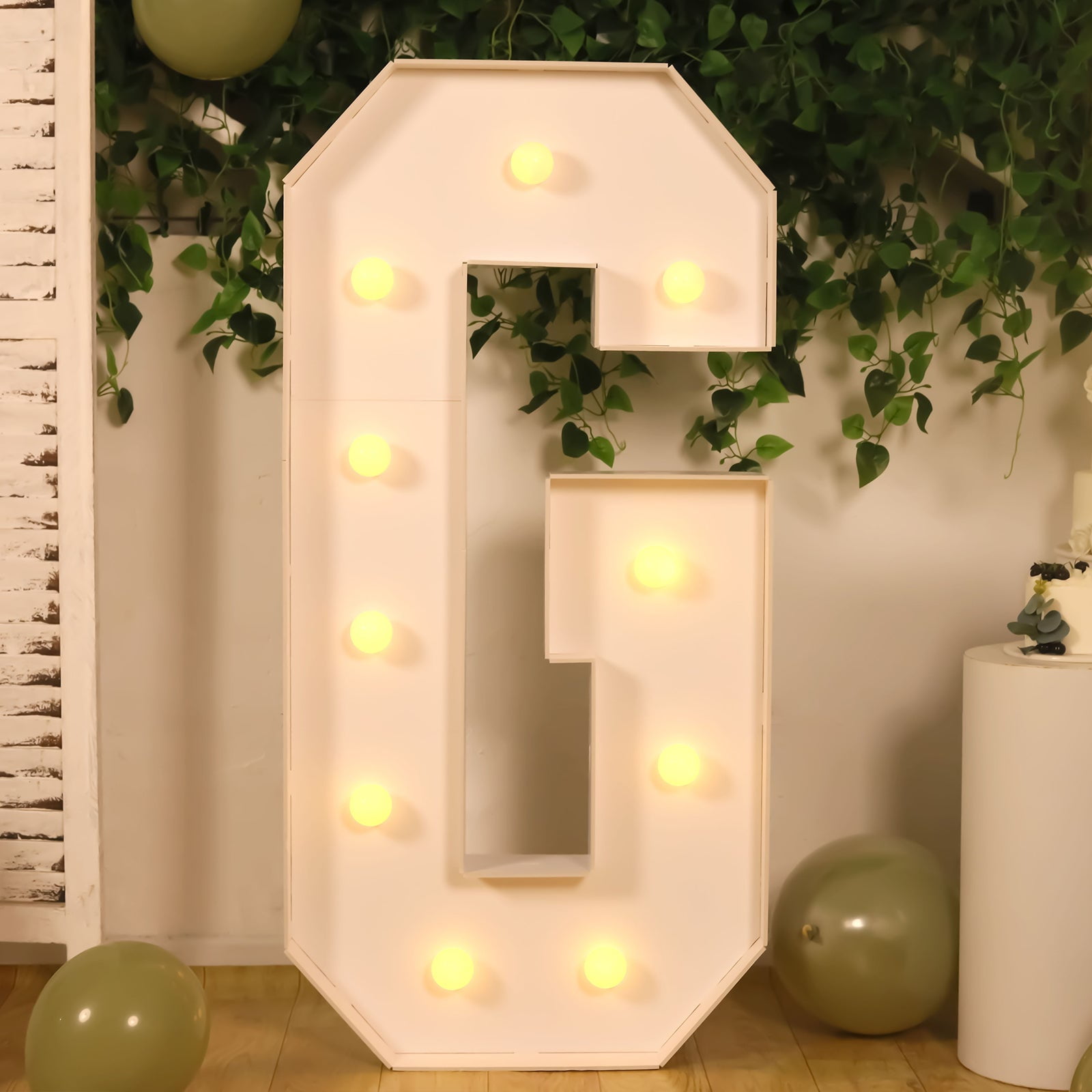 Efavormart 4ft Giant LED Marquee Letter G, White Pre-Cut Foam Board ...