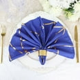 Efavormart 5 Pack | 20"x20" Modern Royal Blue Polyester Linen Dinner ...