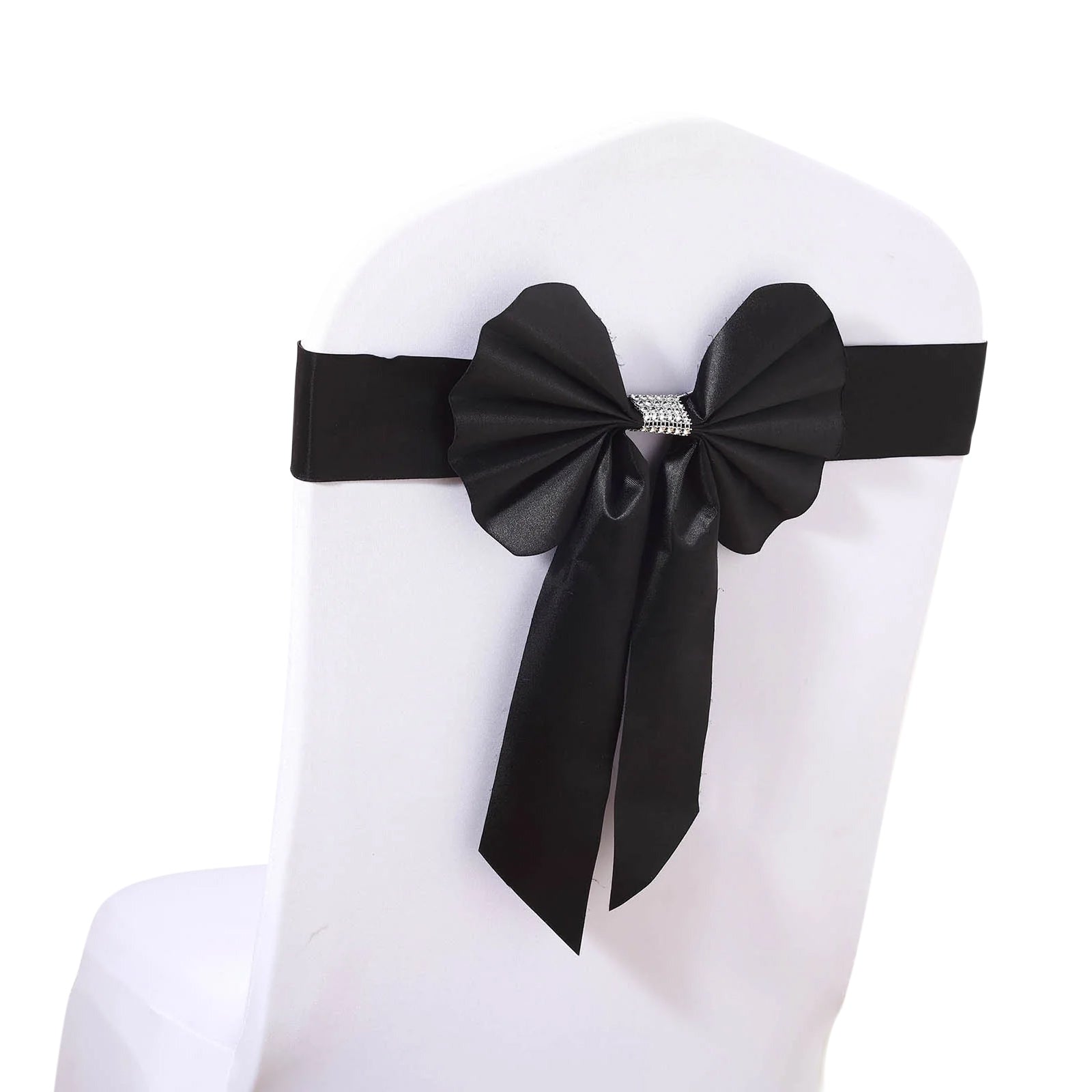 Efavormart 5 Pack Black Reversible Chair Sashes with Buckle Double ...