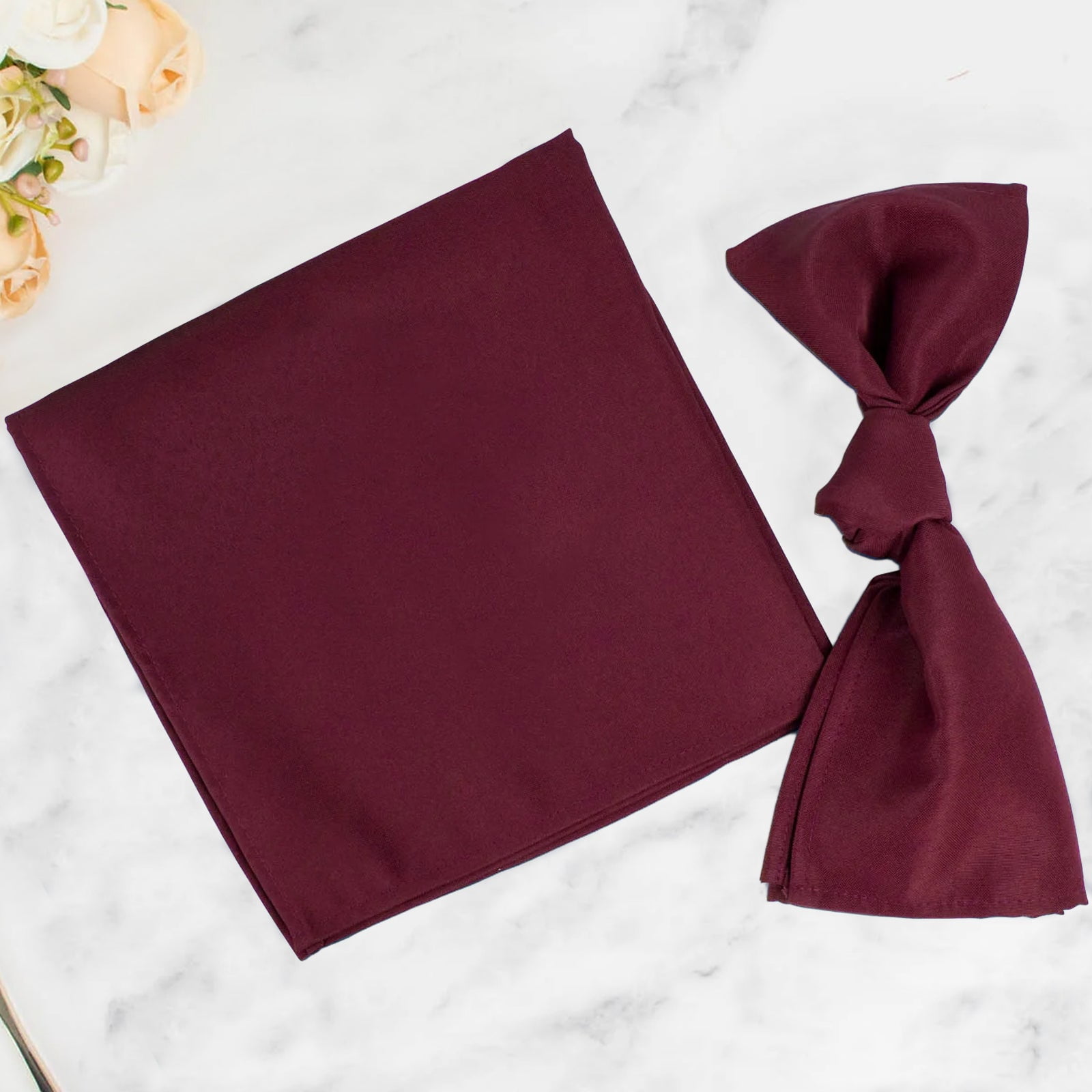 Efavormart 5 Pack | Burgundy 200 GSM Premium Polyester Dinner Napkins ...