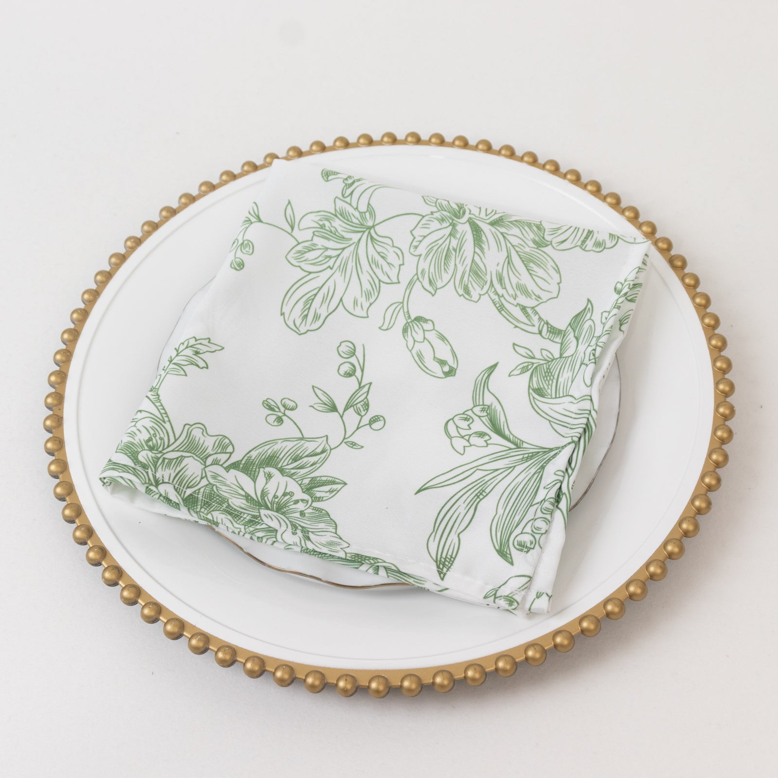 Efavormart 5-Pack French Toile Cloth Napkins – 17"x17" Dusty Sage Green ...
