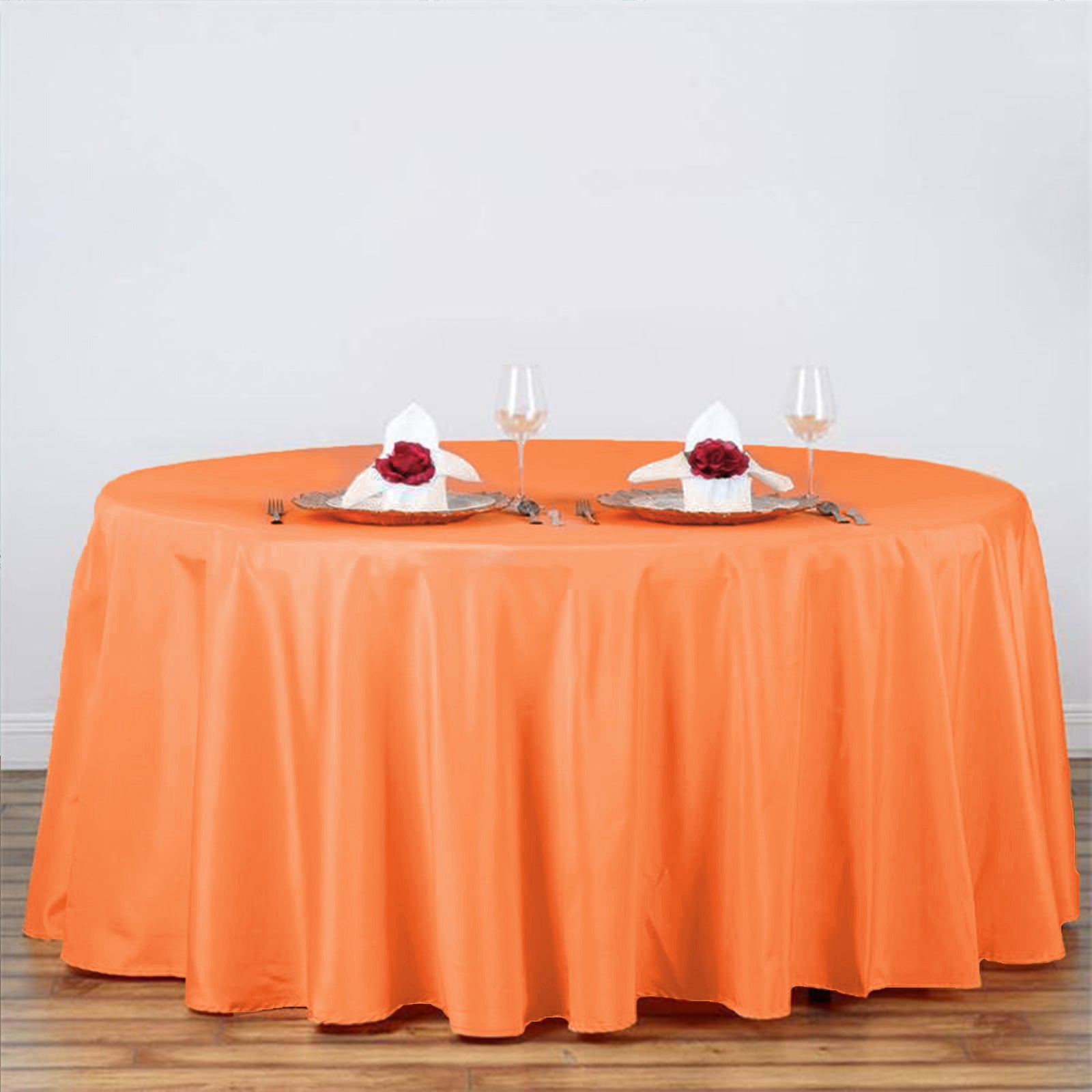 Efavormart 5 Pack Round Tablecloth, 120 Inch Stain & Wrinkle Resistant ...