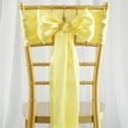 Efavormart 5 Pack | Yellow Satin Chair Sashes | 6"x106" - Walmart.com