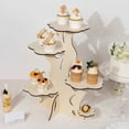 Efavormart 5-Tier Natural Laser Cut Wooden Tree Tower Cake Stand ...