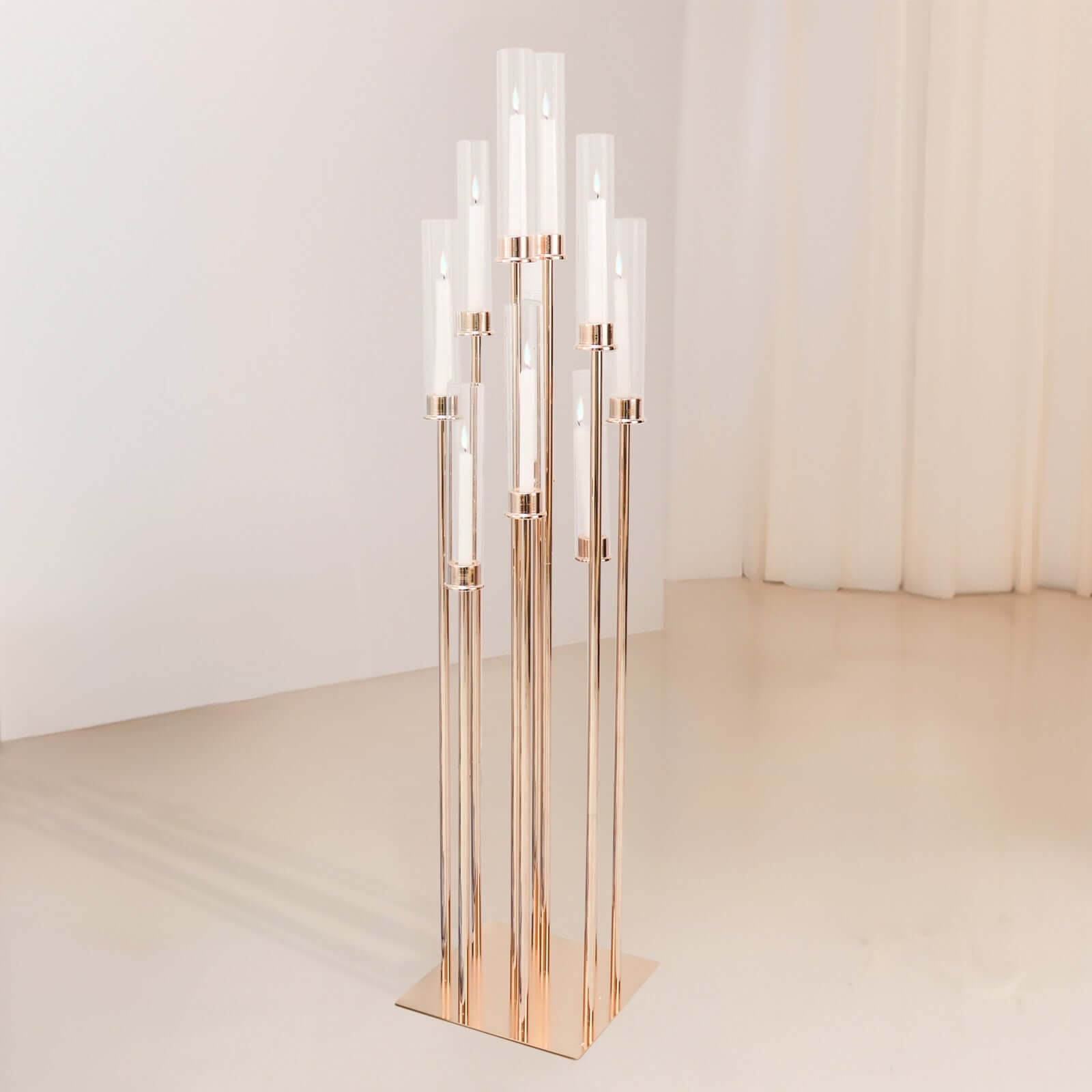 "Efavormart 50"" Gold Cluster 10 Arm Taper / Votive / Pillar ...