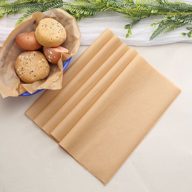Efavormart 50 Pack | 12" Natural Brown Pre-Cut Square Wax Paper Food ...