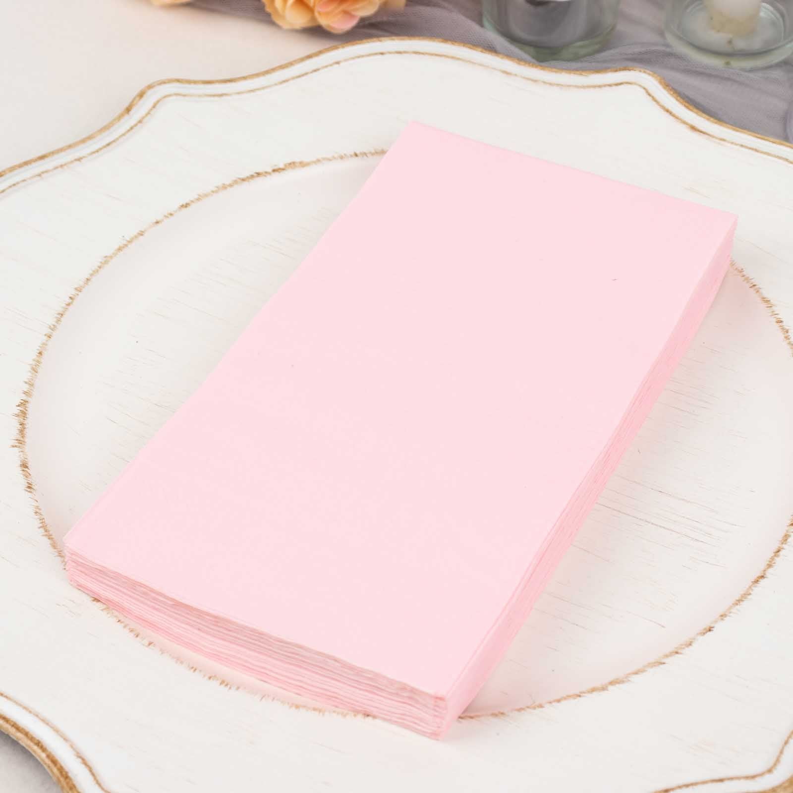 Efavormart 50 Pack | 2 Ply Soft Pink Dinner Party Paper Napkins ...