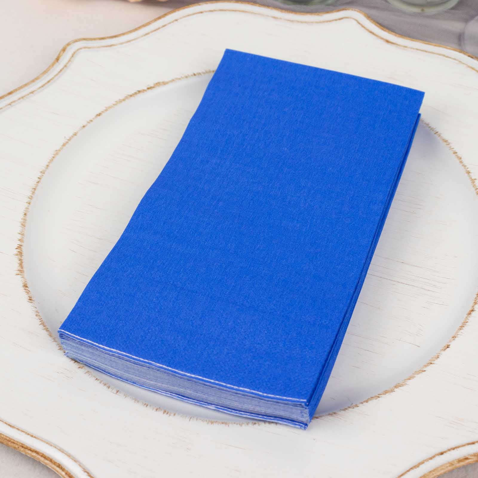 Efavormart 50 Pack | 2 Ply Soft Royal Blue Dinner Party Paper Napkins ...