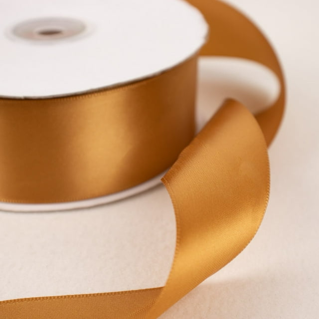 Efavormart 50 Yards 1.5" Gold Single Faced Satin Ribbon Wholesale ...