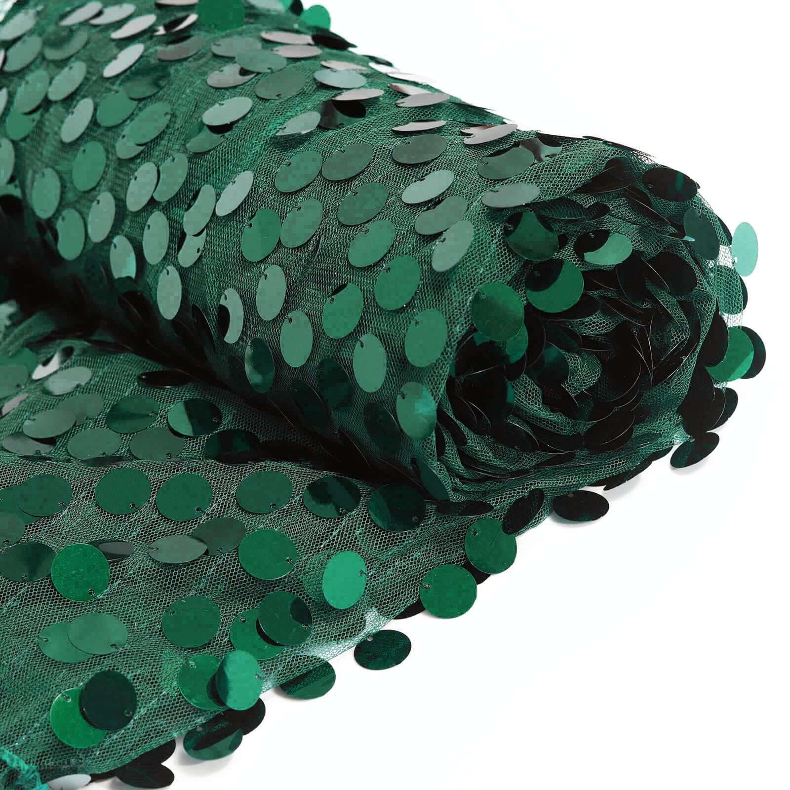 Efavormart 54" x 4 Yards - Payette Sequin Fabric Roll with Mesh Fabric ...