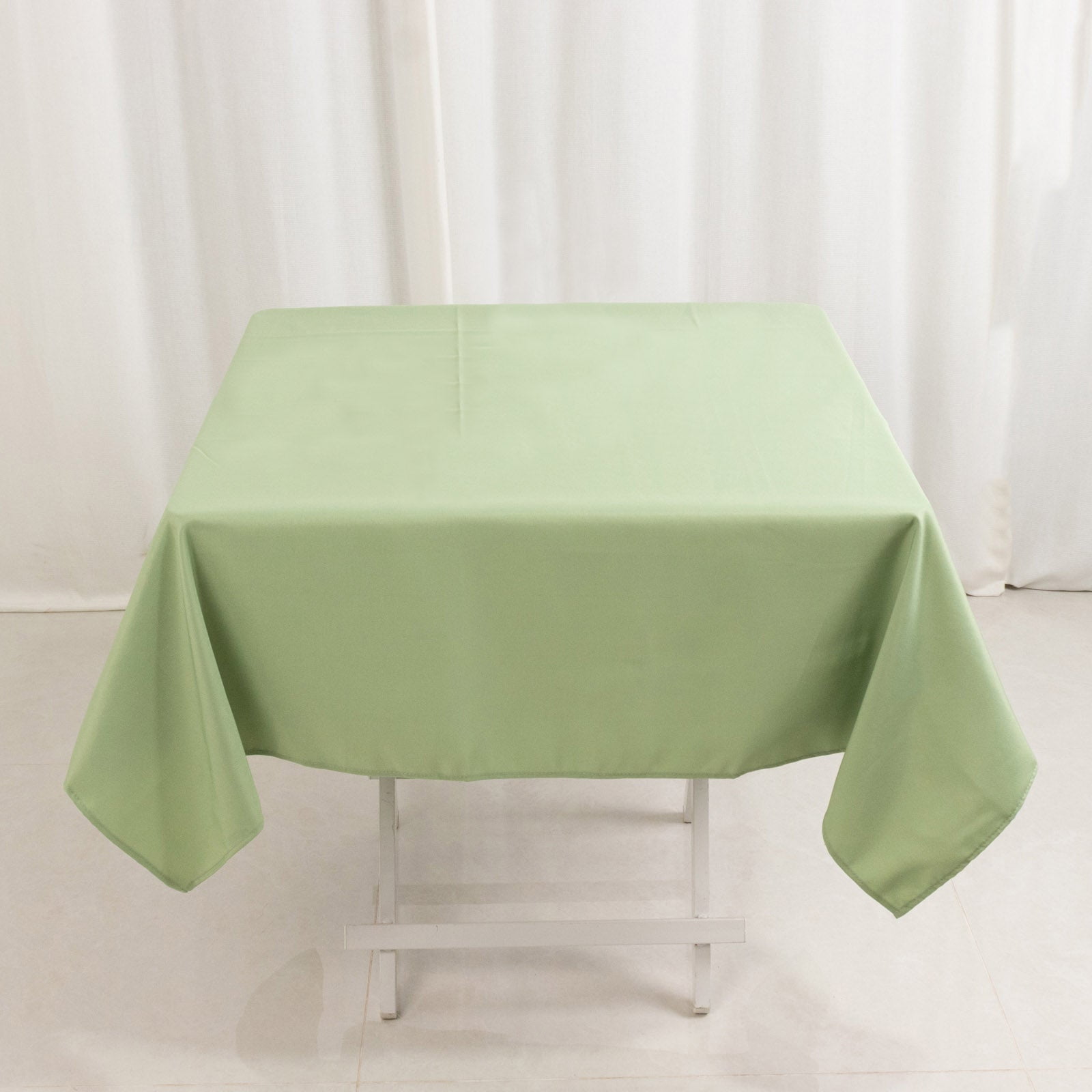 Efavormart 54" x 54" Sage Green 200 GSM Wrinkle / Stain Resistant ...