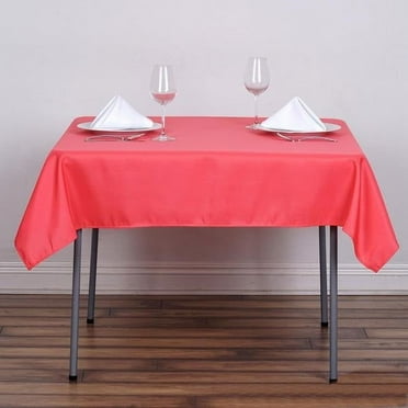 Efavormart 72" SATIN Square Tablecloth Overlay For Wedding Catering ...
