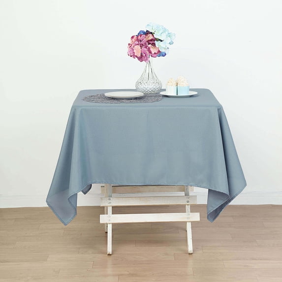 Efavormart 54x54" DUSTY BLUE Wholesale Linens Seamless Polyester Square ...