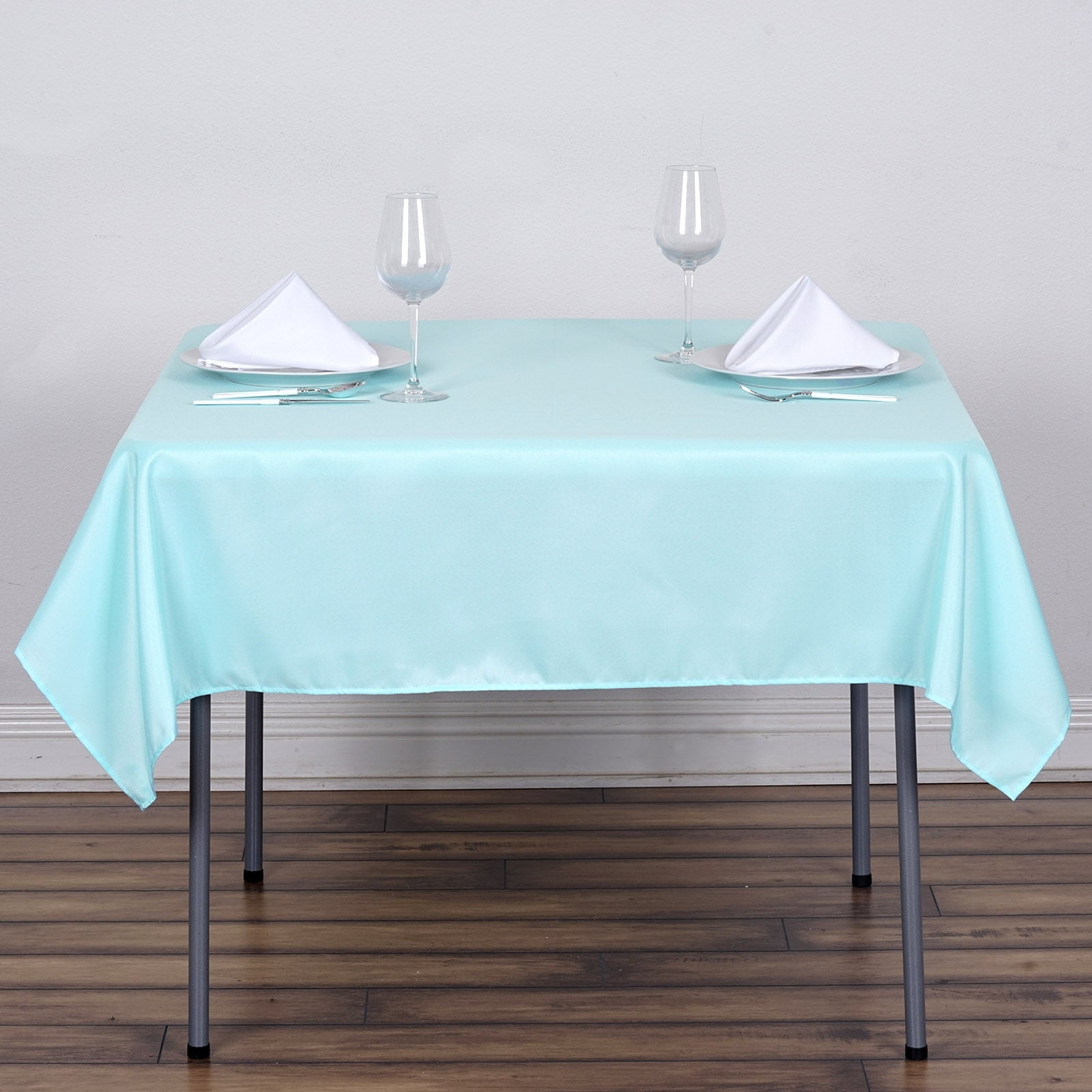 Efavormart 54x54" LIGHT BLUE Wholesale Linens Seamless Polyester Square ...