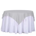 Efavormart 54x54" SILVER Wholesale Linens Seamless Polyester Square ...