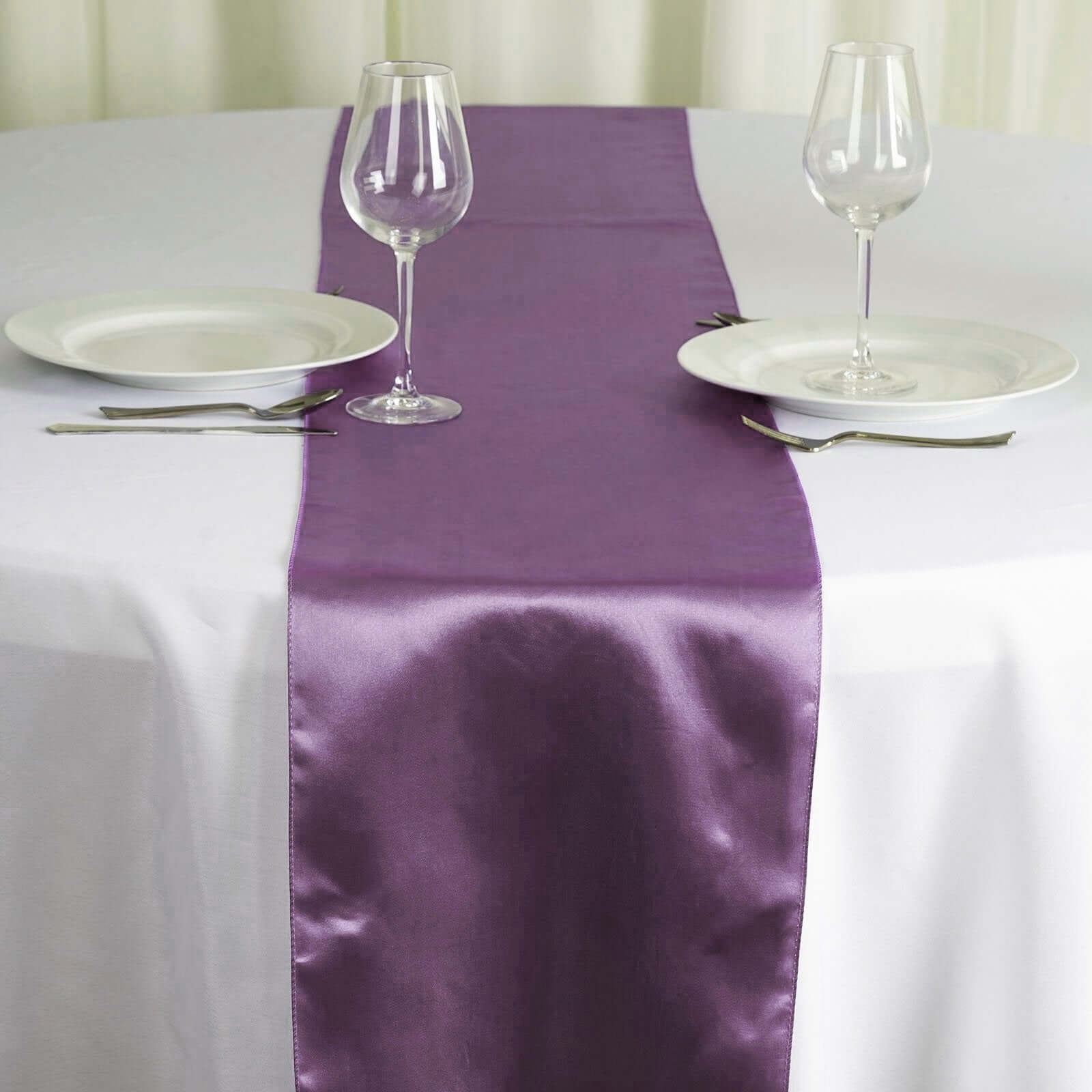 Efavormart 5PCS of Premium SATIN Table Top Runner For Weddings Birthday ...