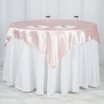 Efavormart 5pcs 60" SATIN Square Tablecloth Overlay For Wedding Catering Party Table Top ...