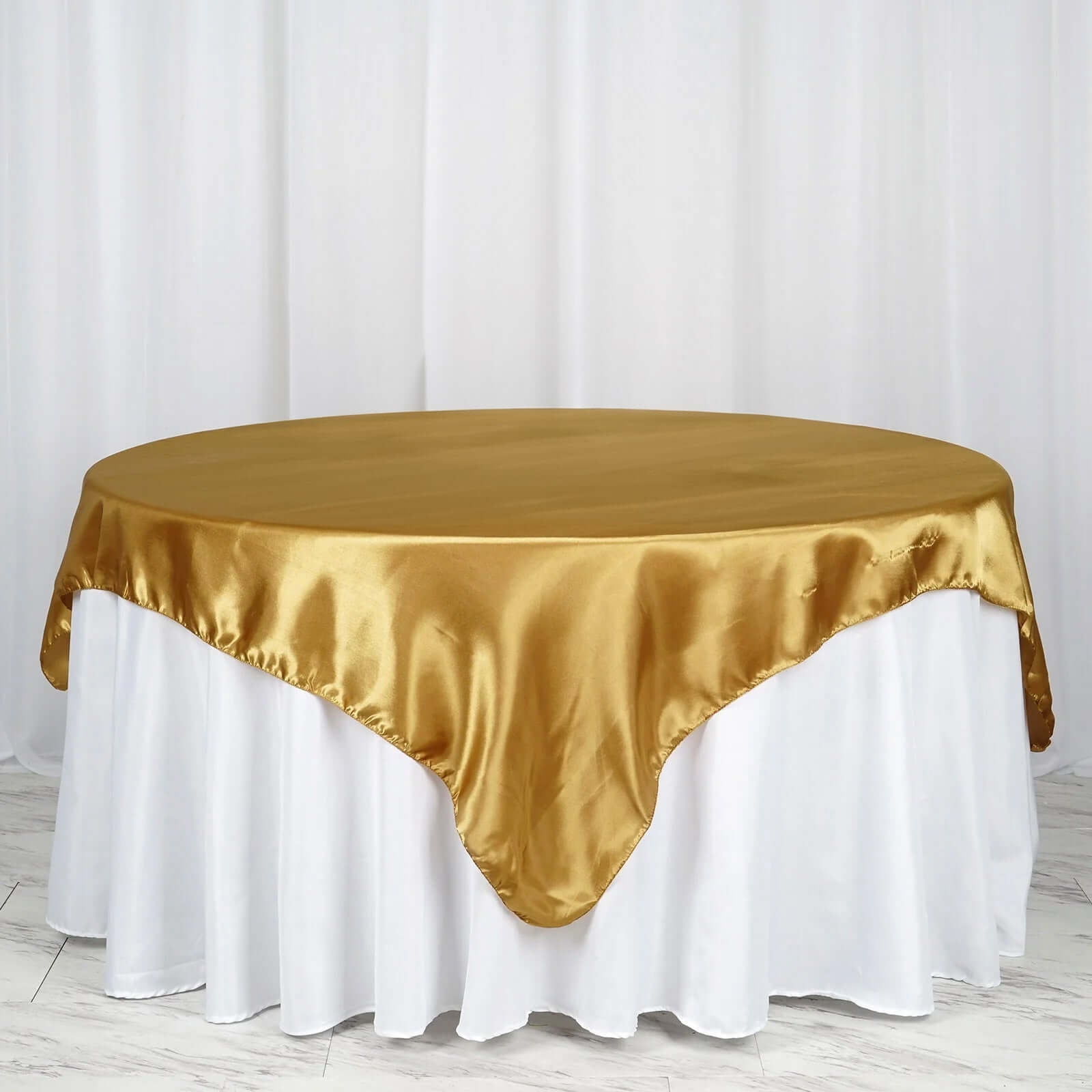 Efavormart 5pcs 72" SATIN Square Tablecloth Overlay For Wedding ...