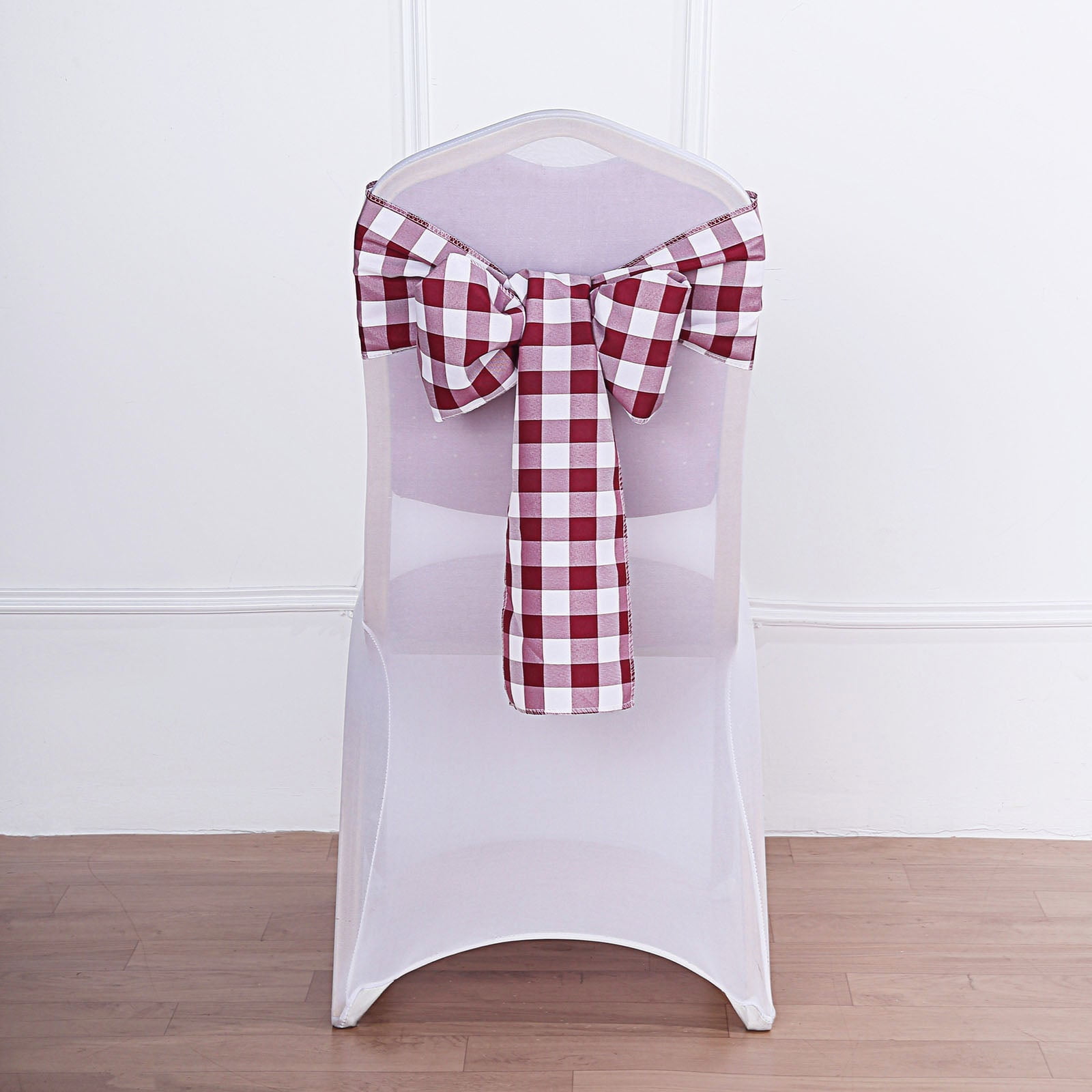 Efavormart 5pcs | Buffalo Plaid Checkered Polyester Chair Sashes ...