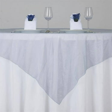 Efavormart 60" SATIN Square Tablecloth Overlay For Wedding Catering ...