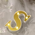 Efavormart 6" 3D Gold Marquee Letters 5 LED Light Up Letters Warm White ...