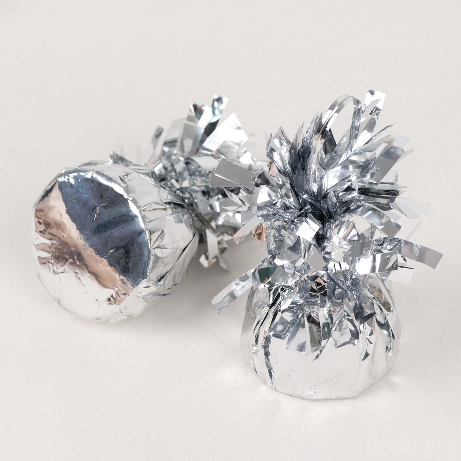 Efavormart 6 Pack - 5" Metallic Silver Foil Balloon Weights for ...