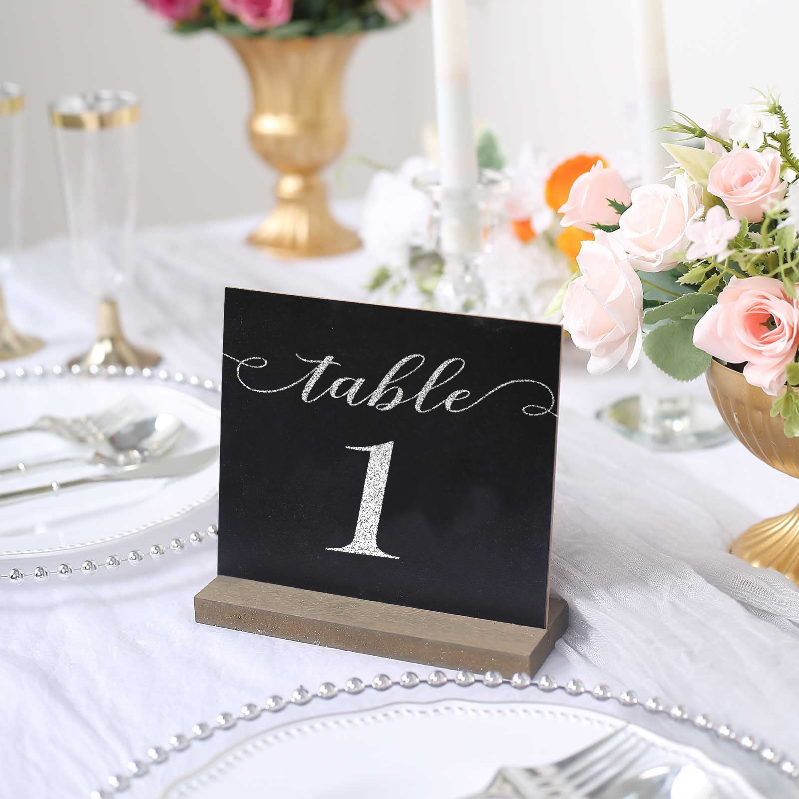 Efavormart 6 Pack | 6" Mini Table Chalkboard Place Card Signs With ...