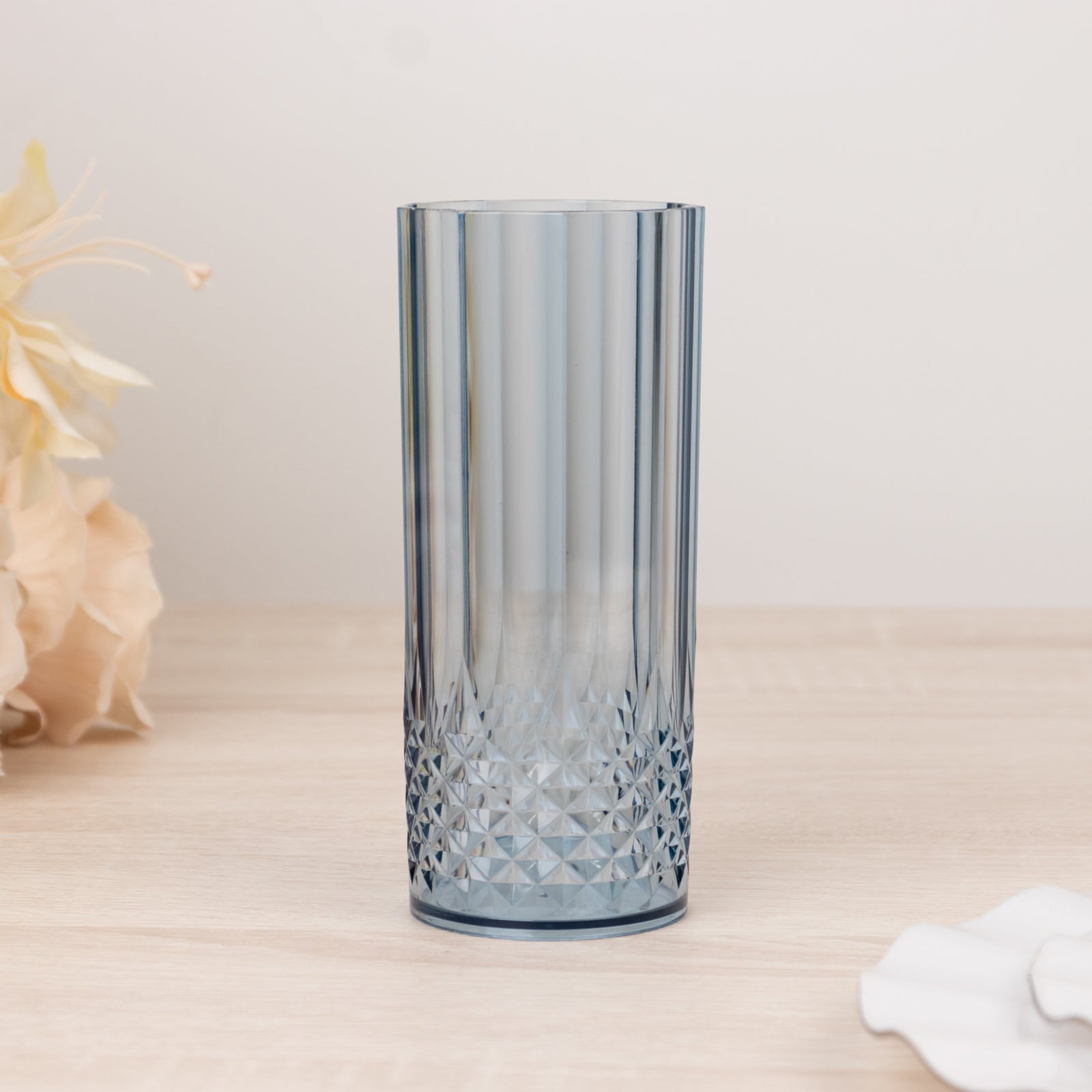 Efavormart 6-Pack Plastic Highball Glasses, 14oz Shatterproof Crystal ...