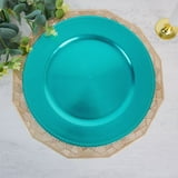 Efavormart 6 pcs 13" Turquoise Beaded Round Charger Plates for Tabletop ...